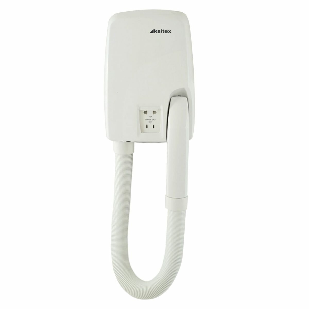 Фен для волос/сушилка для рук Ksitex F-2000 А1, 1200Вт, пластик, таймер выключения 12 мин, белый