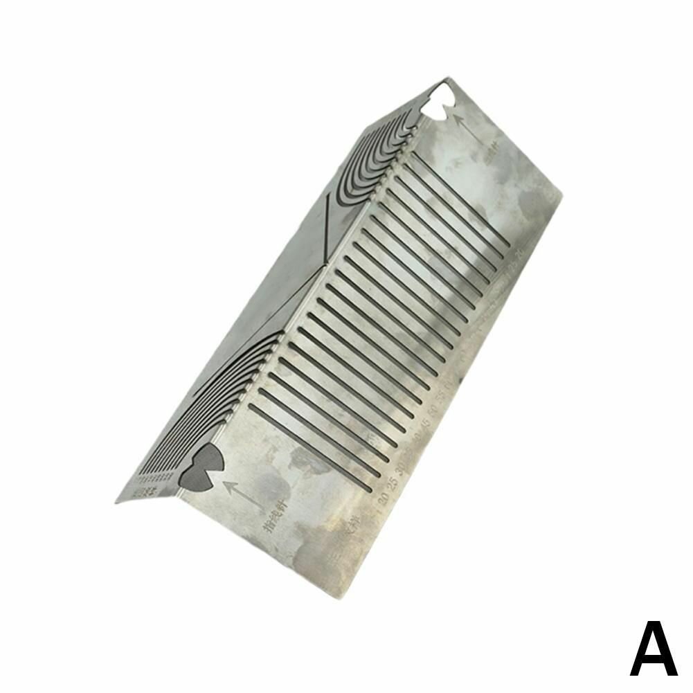 Многофункциональная фигурная четырехсторонняя линейка Складная линейка из нержавеющей стали