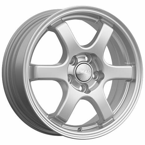 Диск автомобильный литой СКАД Киото 15x6 4x100 et45 dia67.1 Серебристый