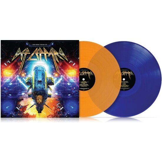 Виниловая пластинка EU Various Artists - The Many Faces Of Def Leppard (Orange And Blue Vinyl) (2LP)