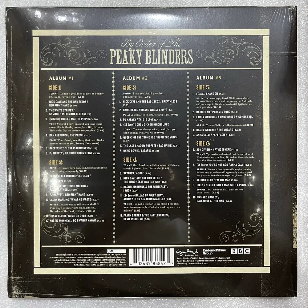 BBC Peaky Blinders Саундтрек 5 сезона (Красный винил, 3LP, Запечатанная копия) Рок/Саундтреки