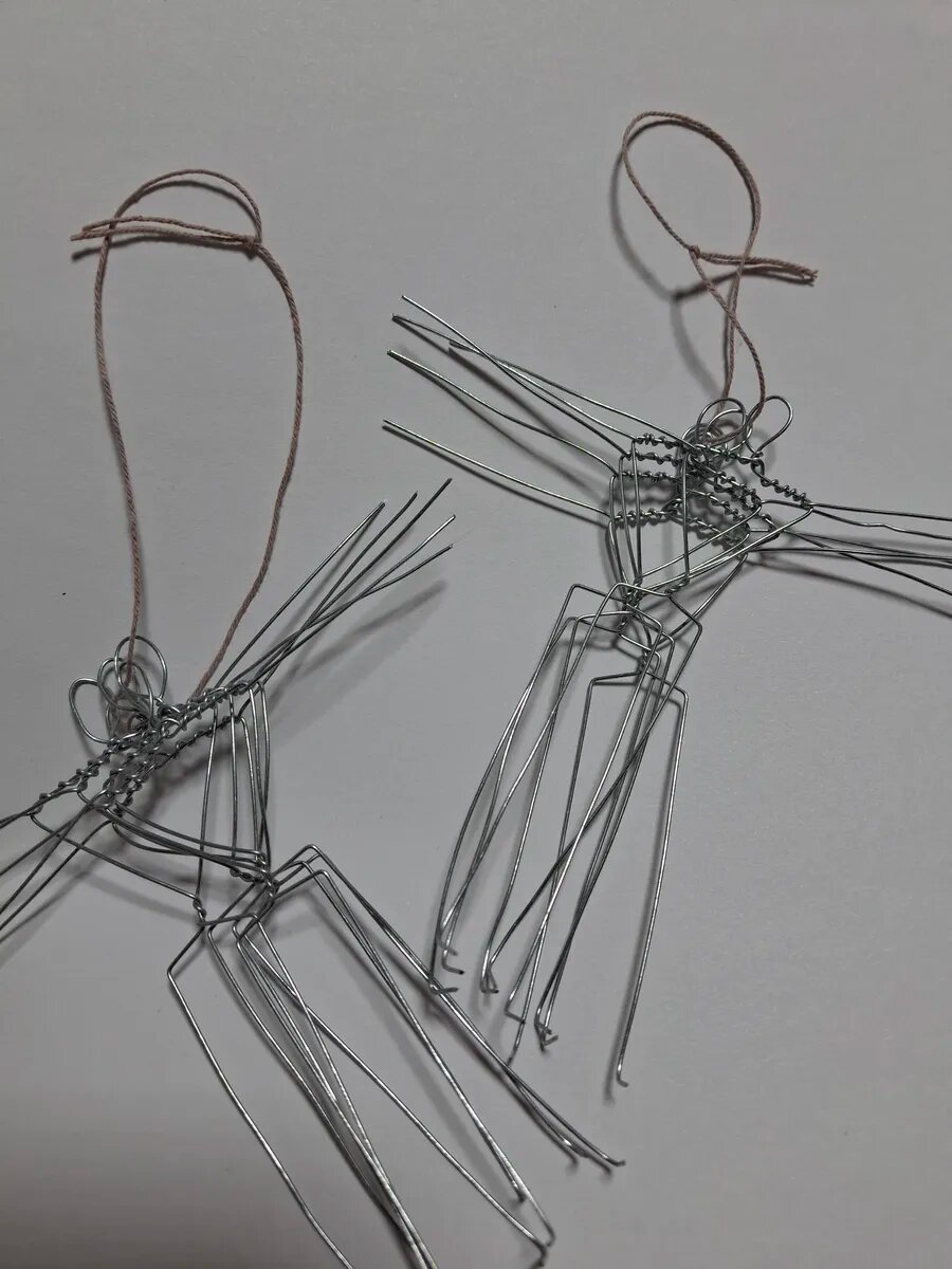 Набор каркасов 5 шт, 10 см высота, для ватной игрушки