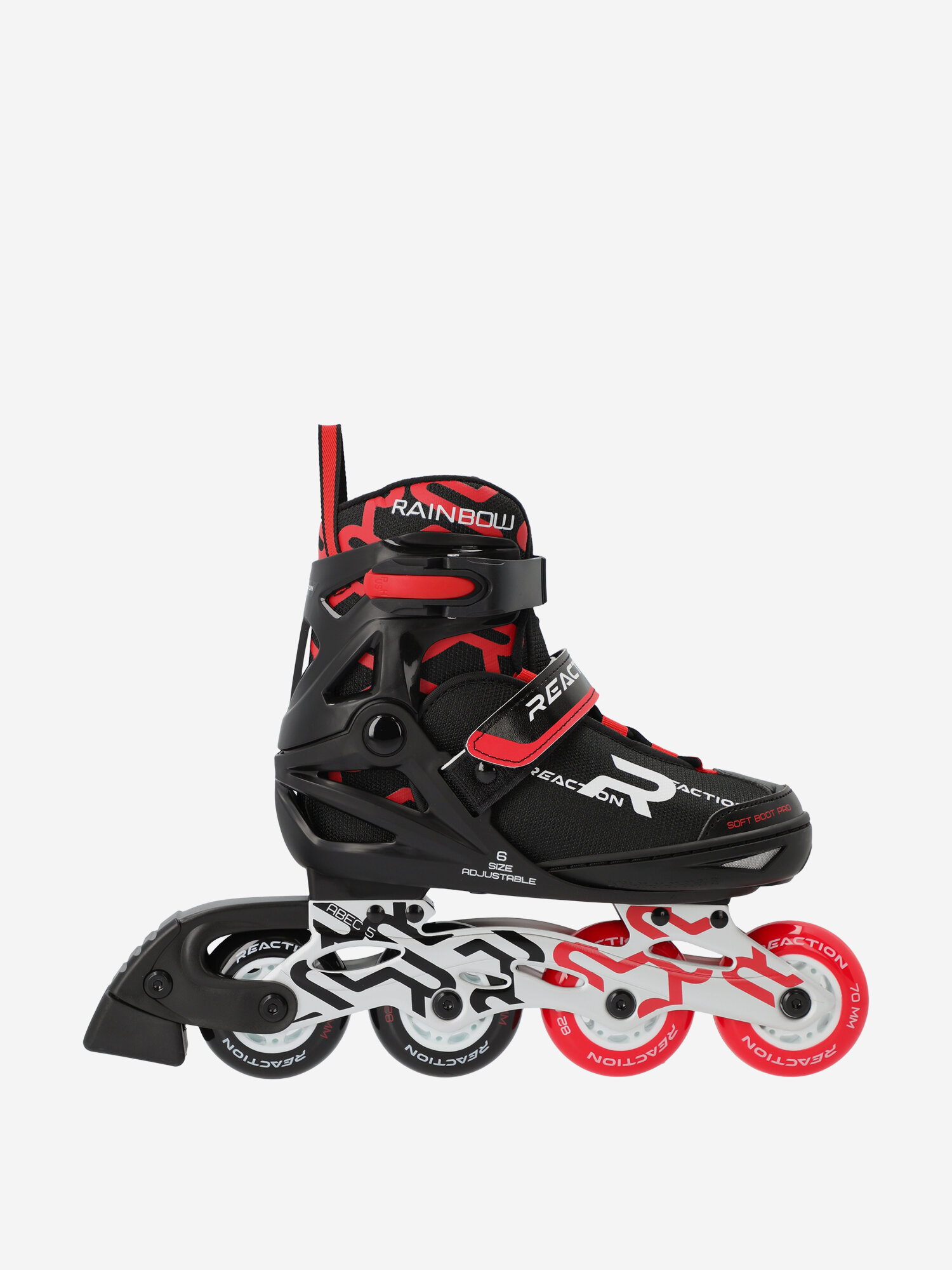 Роликовые коньки детские раздвижные Reaction Rainbow boy