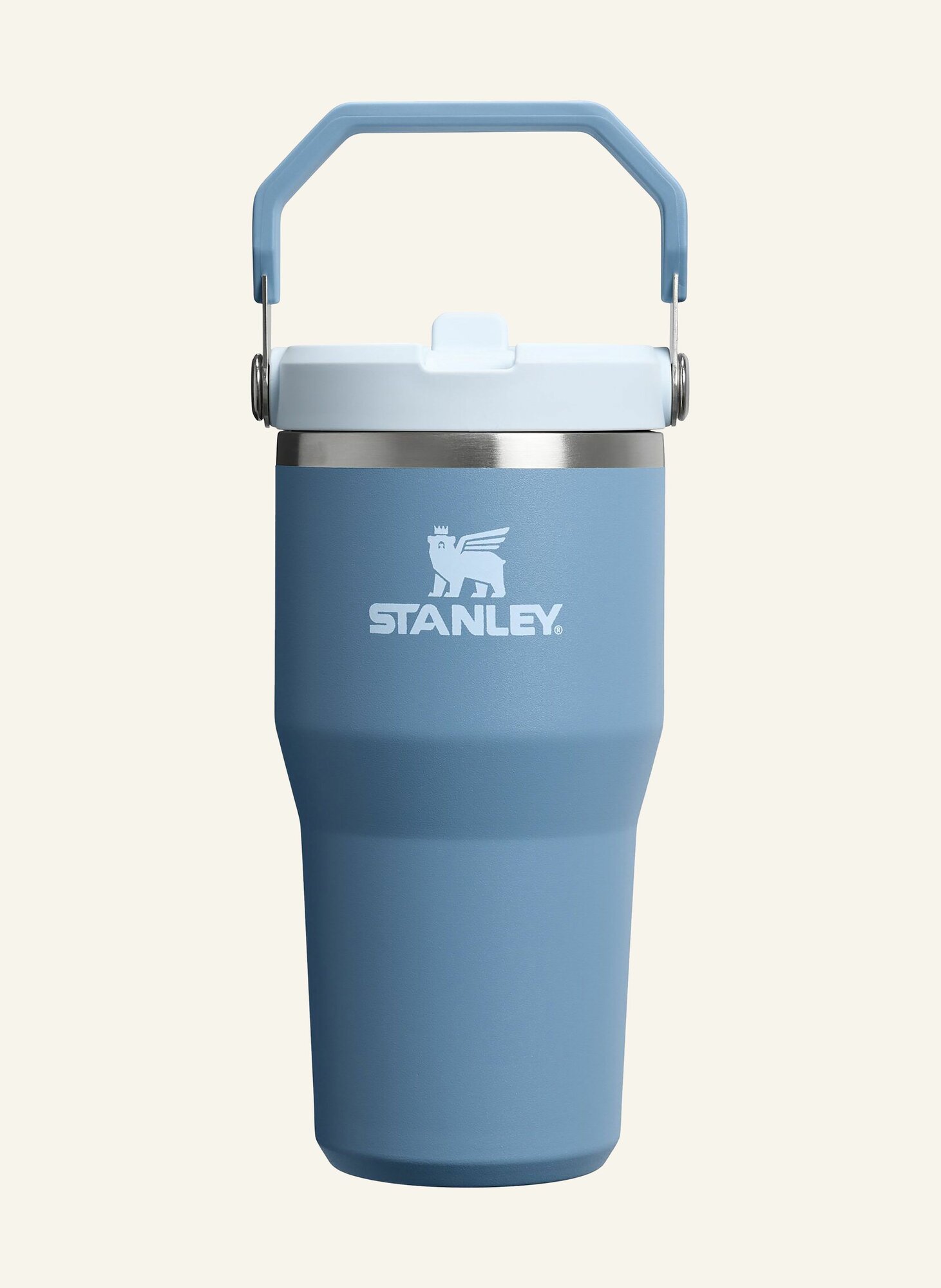 Термокружка STANLEY THE ICEFLOW FLIP STRAW 2.0, 600 мл/светло-синий