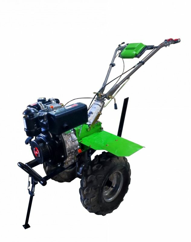 Мотоблок дизельный МБД 8-902 Э "ЕСО"( двигатель 9 л. с, дизельный, с электростартером. ВОМ 18 мм, 2 вперед/1 назад, руль: поворотный, вал: S32, колеса:19-7*8, фрезы: 4 группы (32 ножа) без АКБ