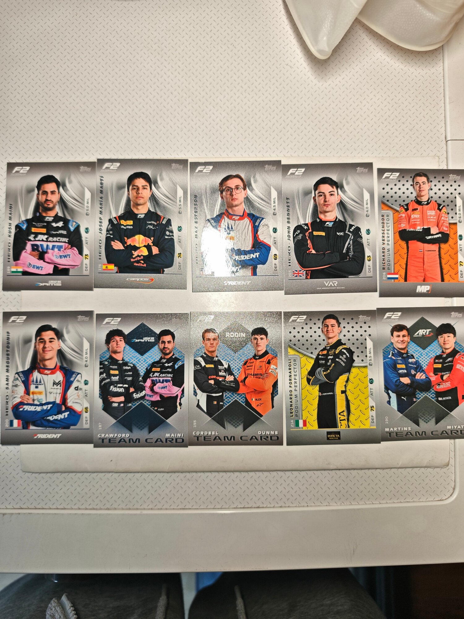 Набор коллекционных карточек Topps 2025 Turbo Attax F2
