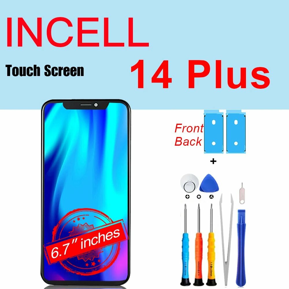 PINZHENG Высококачественный экран INCELL LCD OLED для iPhone 14 Pro 15 Plus 13 INCELL For i14Plus