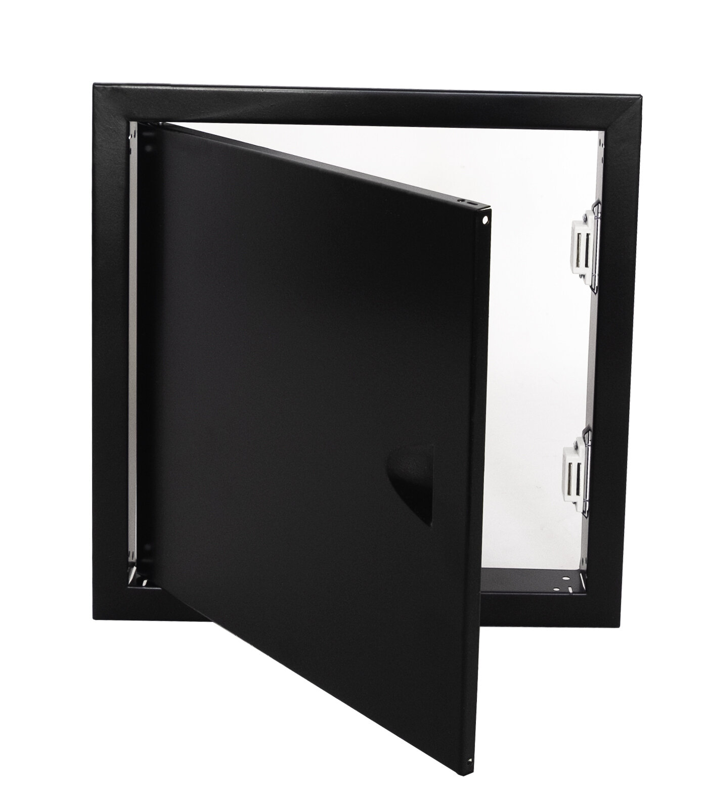 Люк ревизионный стальной Эвент ГК, ЛММ 15x20 черный матовый (RAL 9005)