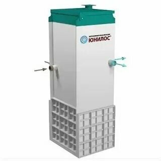 Станция биоочистки Юнилос-Астра-10 Миди, со встроенной КНС, для до 10 чел, принудительный сброс