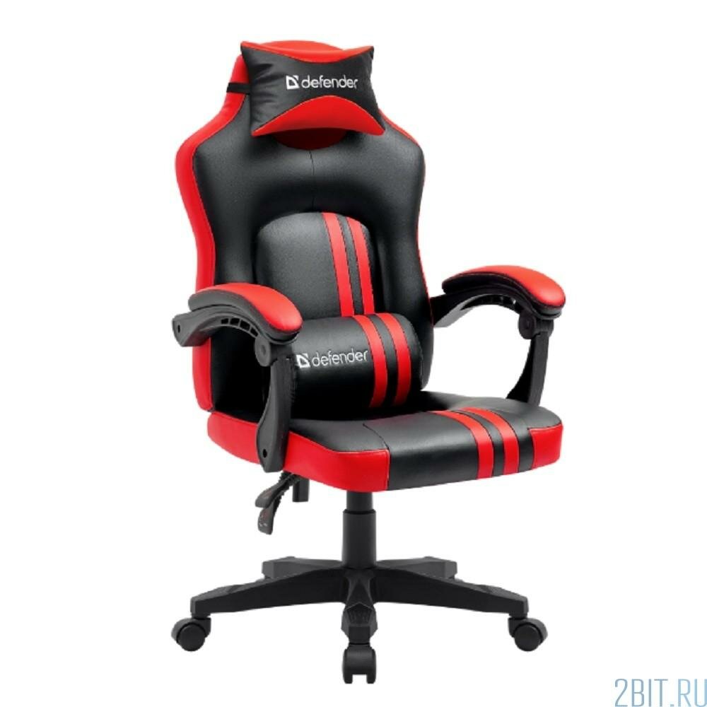 Игровое кресло DEFENDER 64320 красный/черный