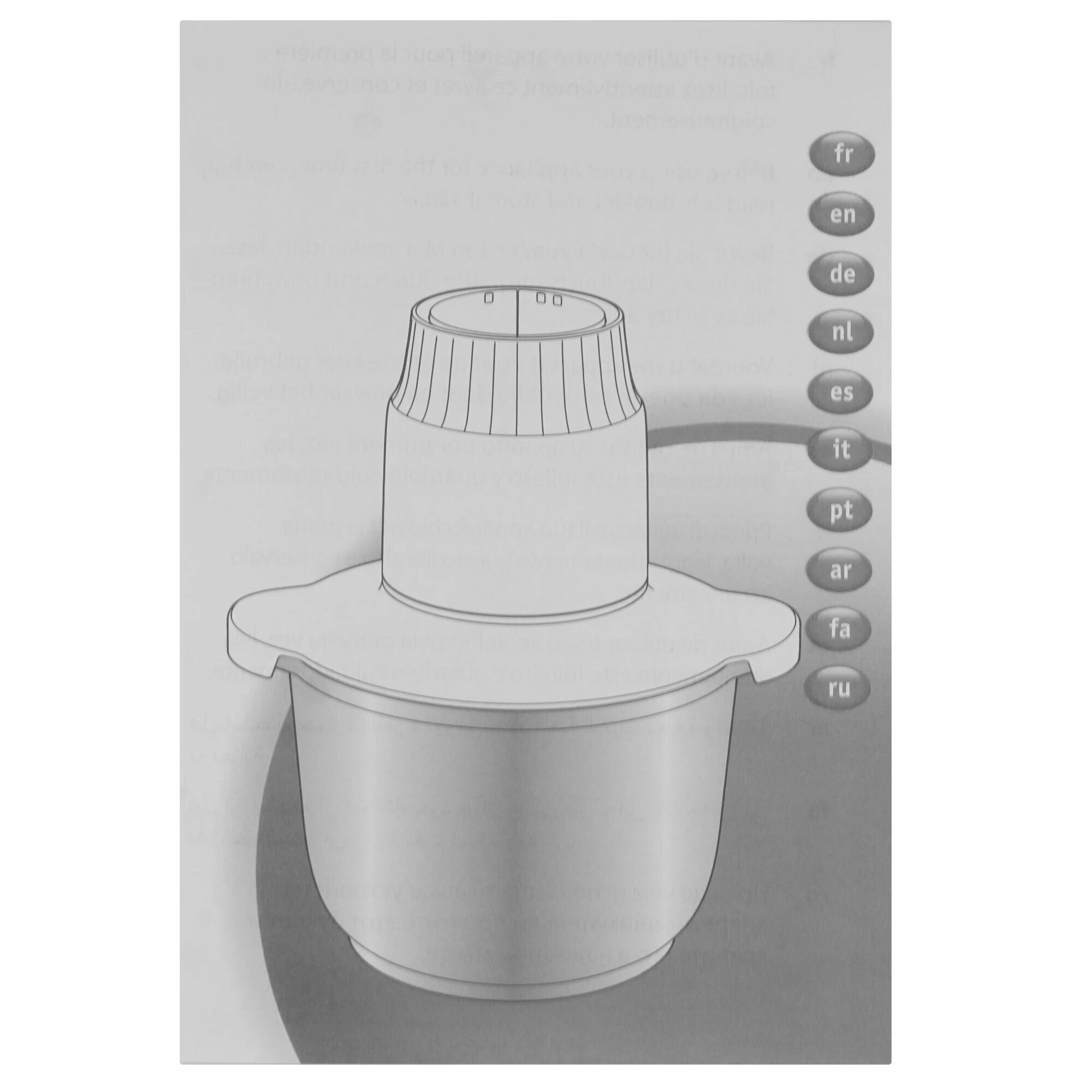 Измельчитель Moulinex DJ603110 Choppeo, 2 скорости, емкость чаши 2 л, зеленый