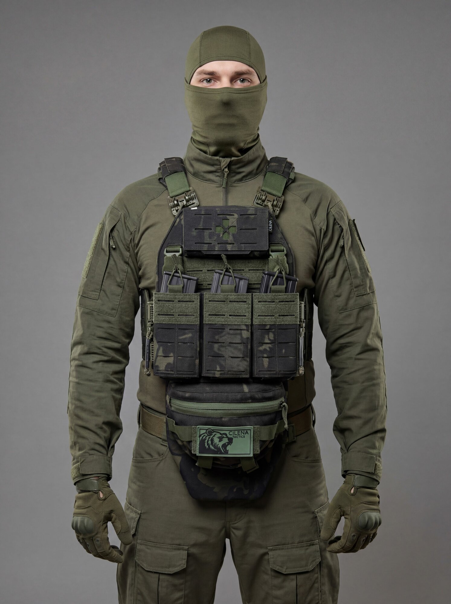 Плитник / Разгрузка (бронежилет) черный мультикам универсальный