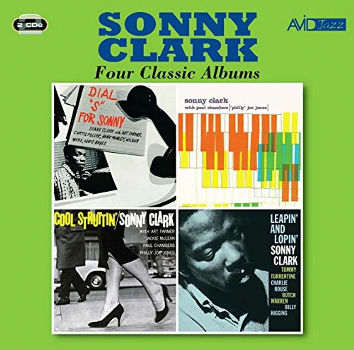 CD диск Sonny Clark - Cool Struttin'/ Dial S For Sonny/ Leapin' And Lopin'/ Trio (2CD) 2017, Jewel case