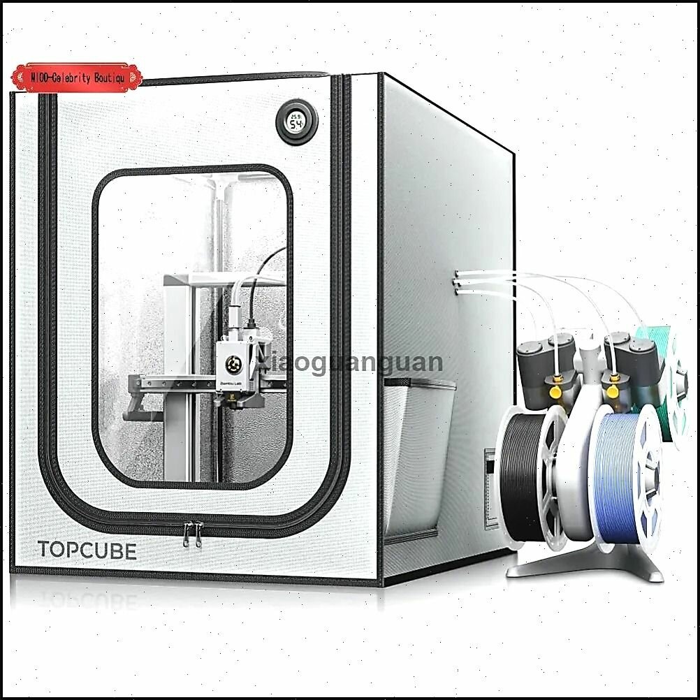 Защитный кожух с подсветкой для 3D-принтера Bambu Lab A1, огнестойкий и водонепроницаемый, серый или белый