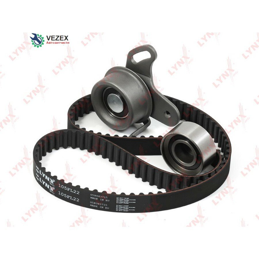 LYNXAUTO PK1225 Комплект ремня ГРМ (усиленный ремень) HYUNDAI Accent I-III 1.4-1.6 95-10 / Elantra(XD) 1.6 00-06 / Getz 1.4-1.6 02>, KIA Cerato/Spectra(LD) 1.6 04> / Rio II 1.4-1.6 05>