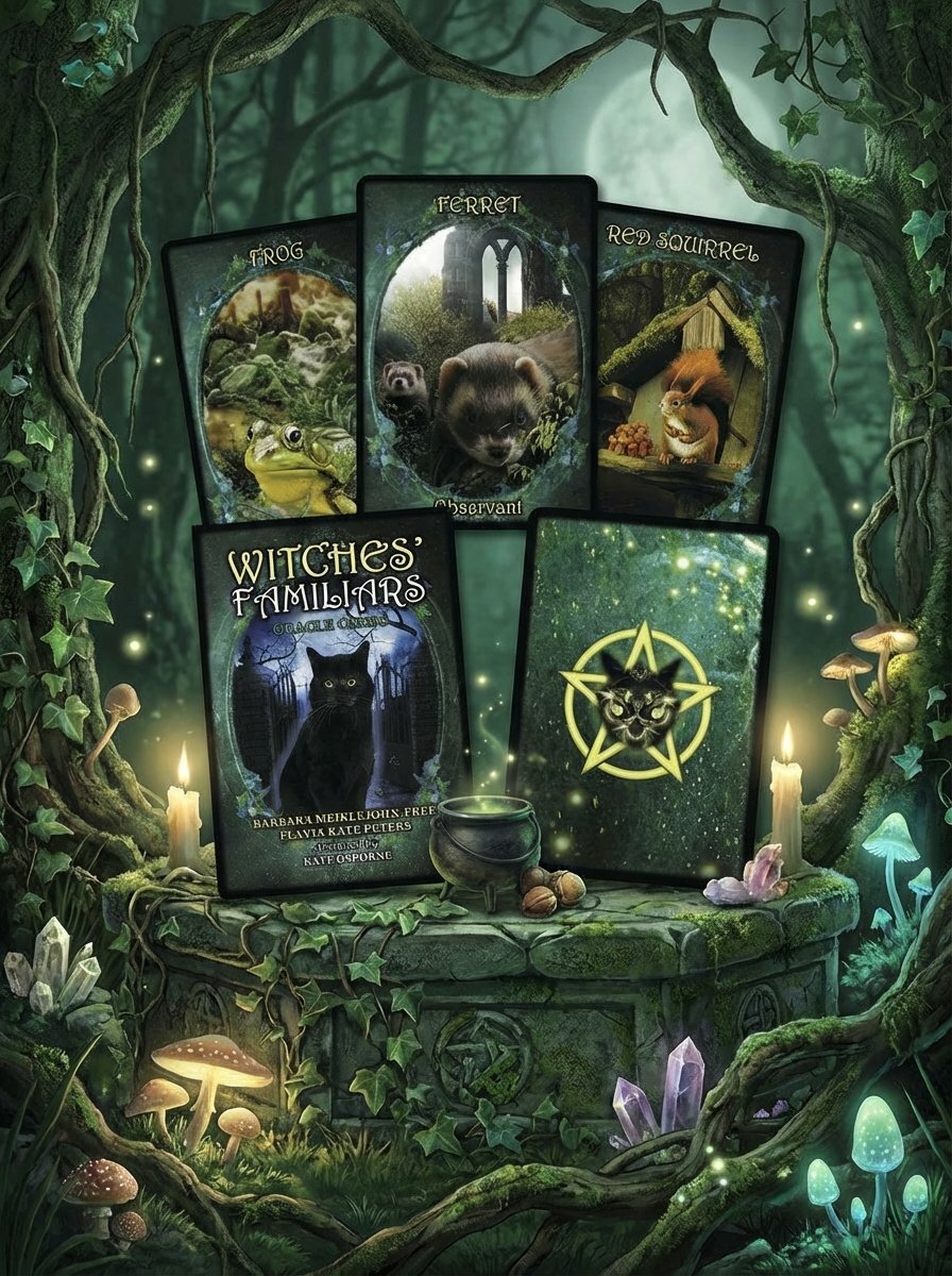 Карты Таро "Witches Familiars Oracle Cards" Solarus / Ведьмы Фамильяры Карты Оракула 63796 Solarus