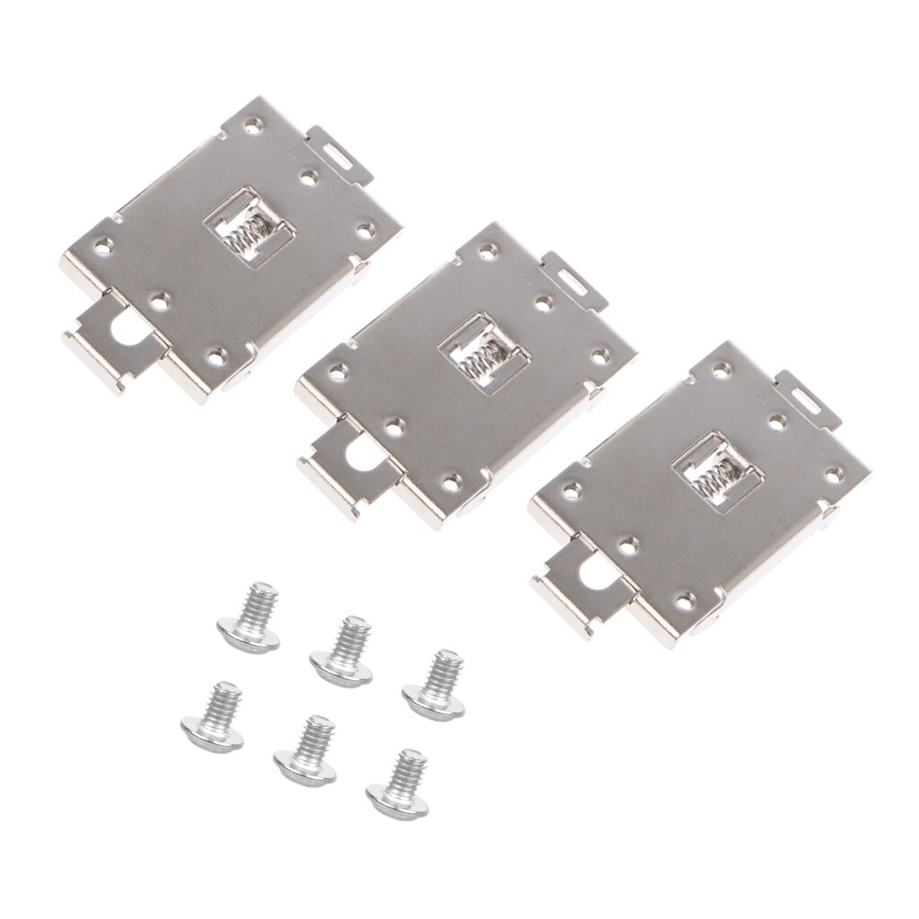 3 Шт Однофазный SSR 35 мм DIN-Рейка Фиксированный Твердотельный Релейный Зажим для w./