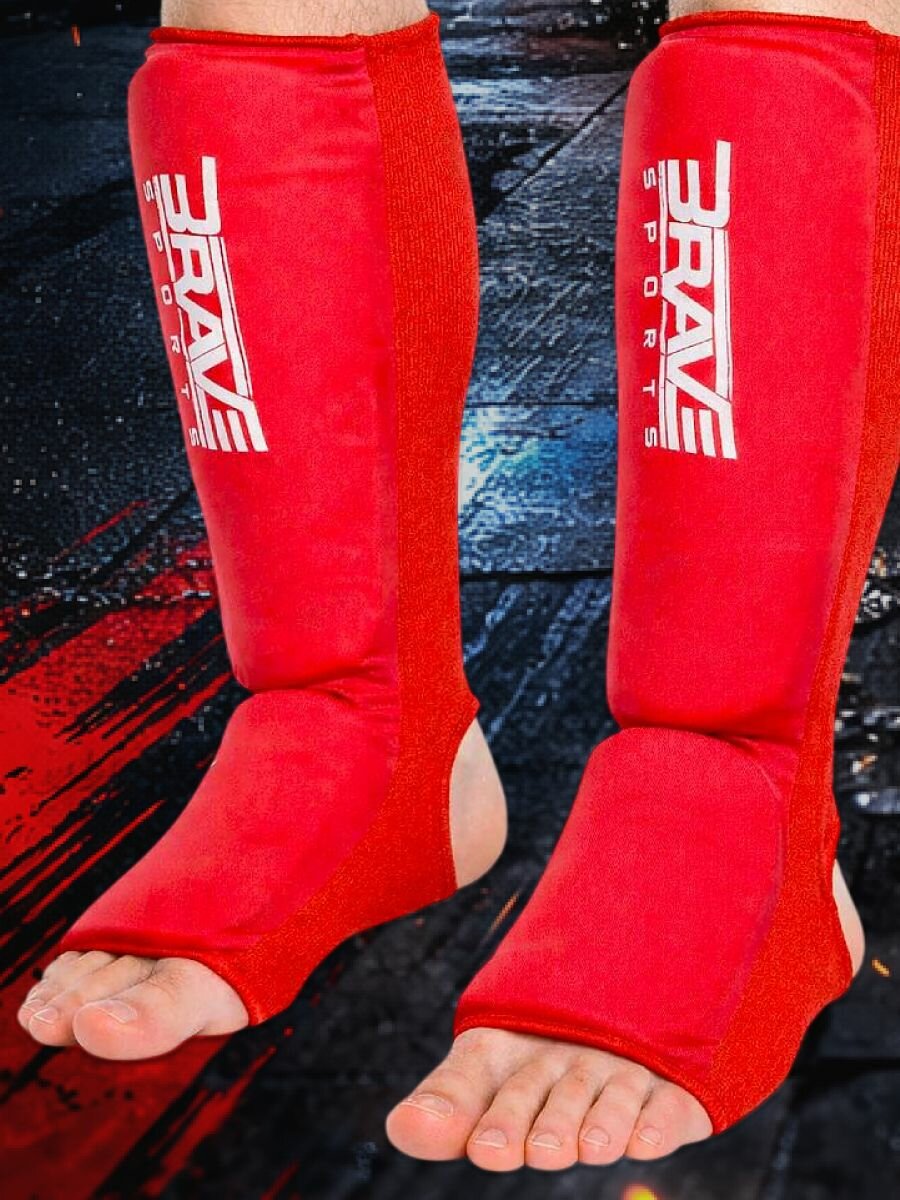 Щитки для ног для, единоборств, кикбоксинга, мма, тхэквондо