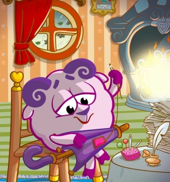 Алмазная живопись "Смешарики Бараш", 5D, круглая, 40x50 см. Производитель: Brose Art.