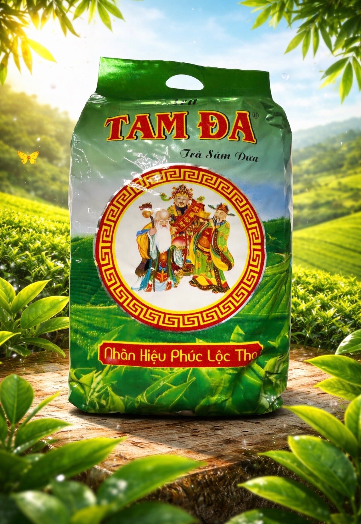 Вьетнамский натуральный зеленый чай "Пандан", 1шт по 300гр. (Тam Da)