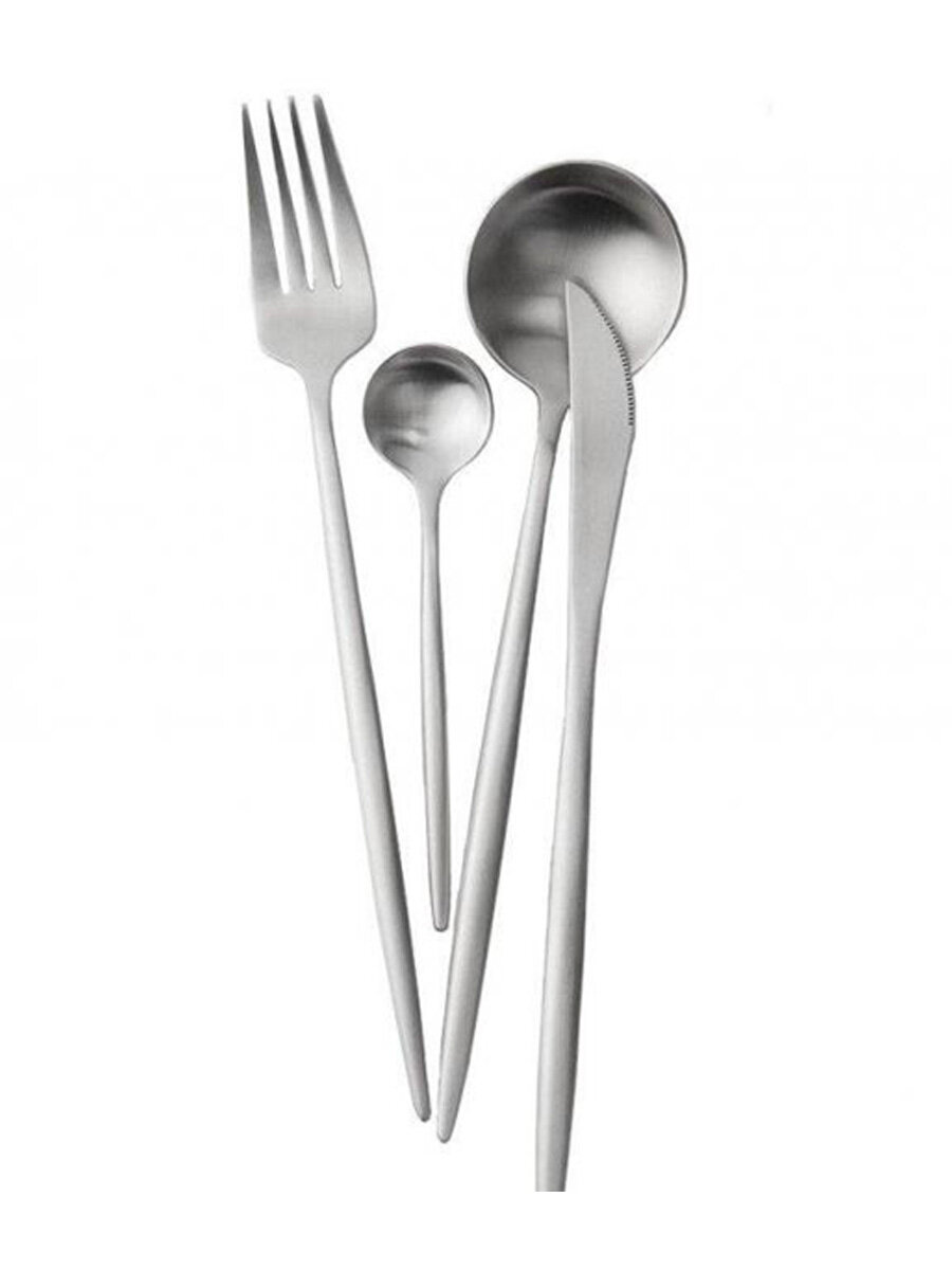 Набор столовых приборов Maison Maxx Modern Flatware Set Silver