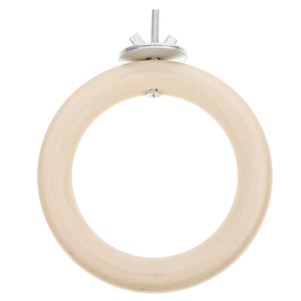 Деревянная Круглая Площадка Для Птиц, Перекладина Для Волнистых Попугаев, Жако И Других Попугаев, 1 Шт