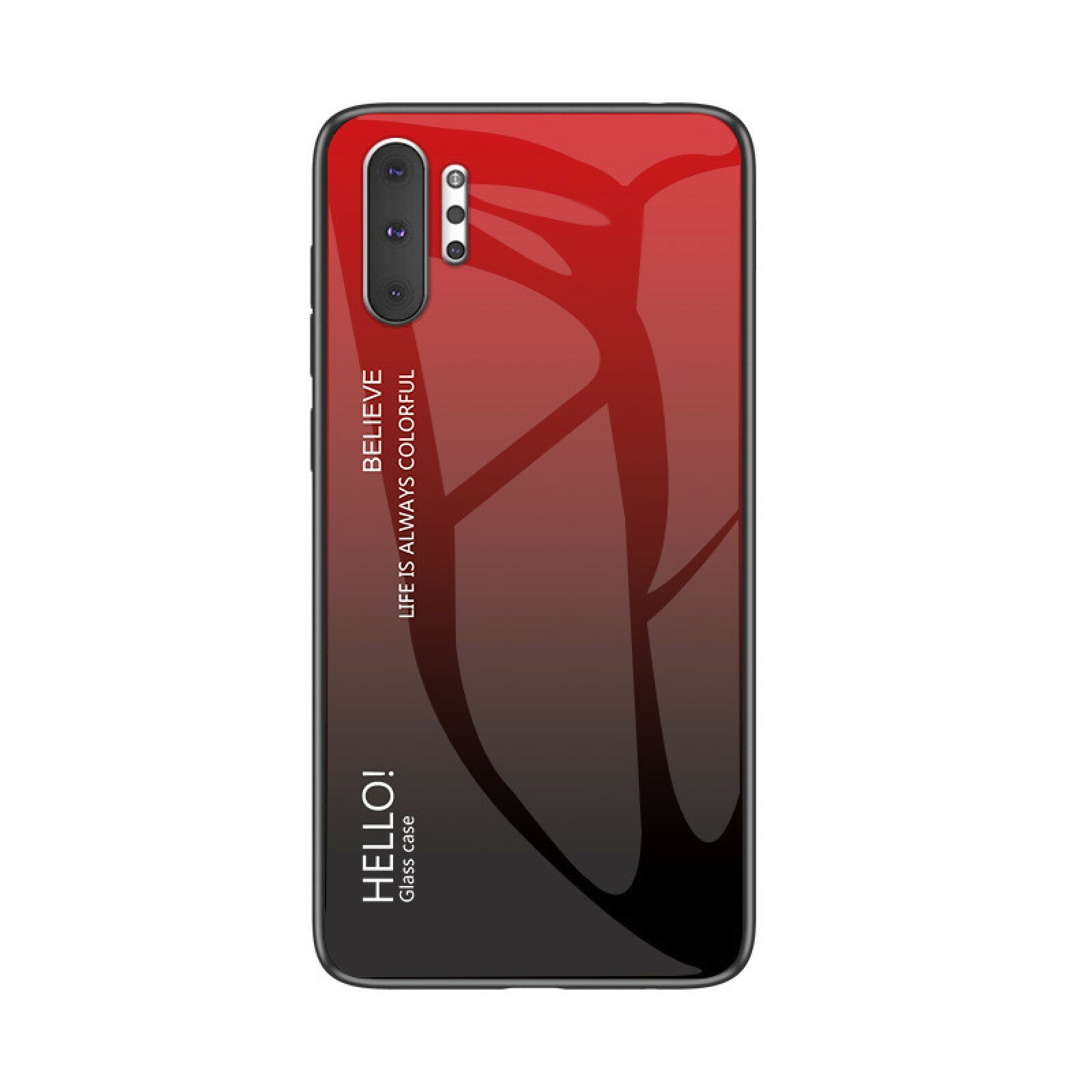 Чехол-бампер MyPads для Samsung Galaxy A31 с эффектом градиента из закаленного стекла