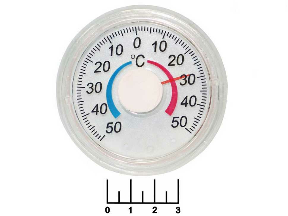 Термометр наружный на стекло биметаллический (-50.+50C) круглый
