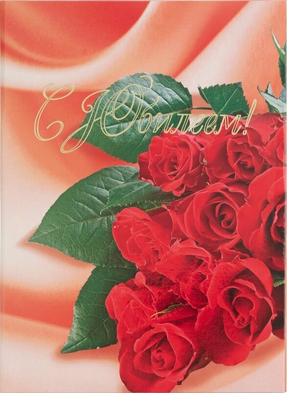 Папка адресная С Юбилеем А4 разноцветная