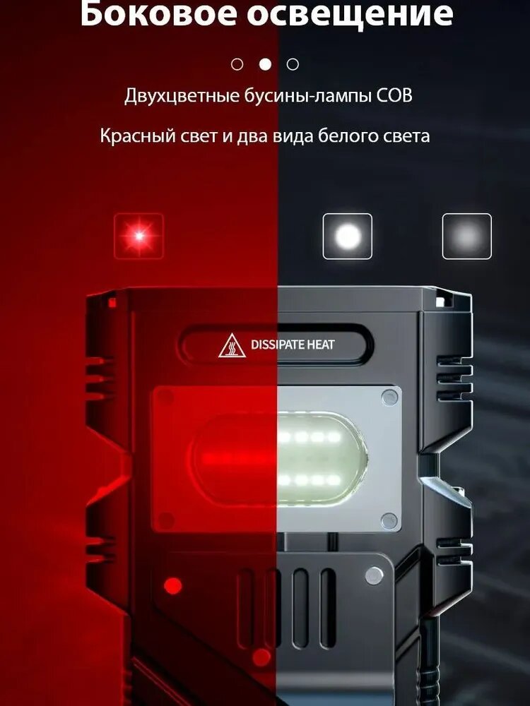 Фонарь-прожектор 18000 люмен Яркий фонарик USB-зарядка — фото 1