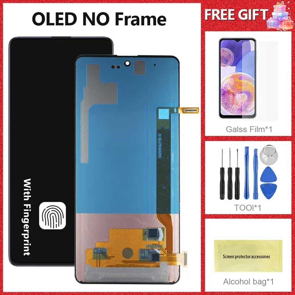 Экран AMOLED Note 10 Lite для Samsung Galaxy Note 10 Lite N770F N770F/DS N770F/DSM OLED No Frame