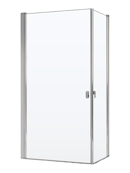 Душевой уголок Ravak Chrome CRV1-80+CRV1-80 без поддона, стеклянный, 80x80, с распашными дверями, квадратный