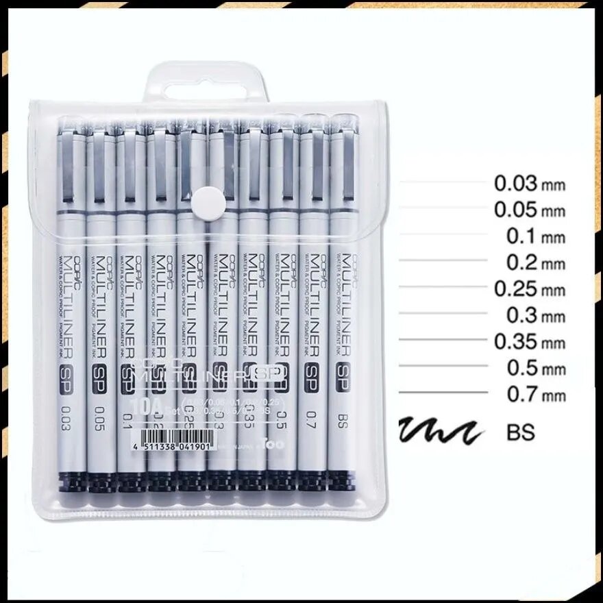 COPiC Multiliner SP BS Акварельный маркер набор 10 шт для декорирования