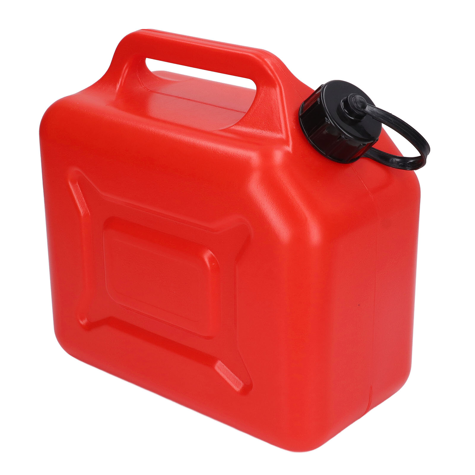 Газовая канистра 5л 1,3 галлона из АБС-пластика без утечек, красный портативный контейнер для бензина с выпускной трубой 27 см и шкалой