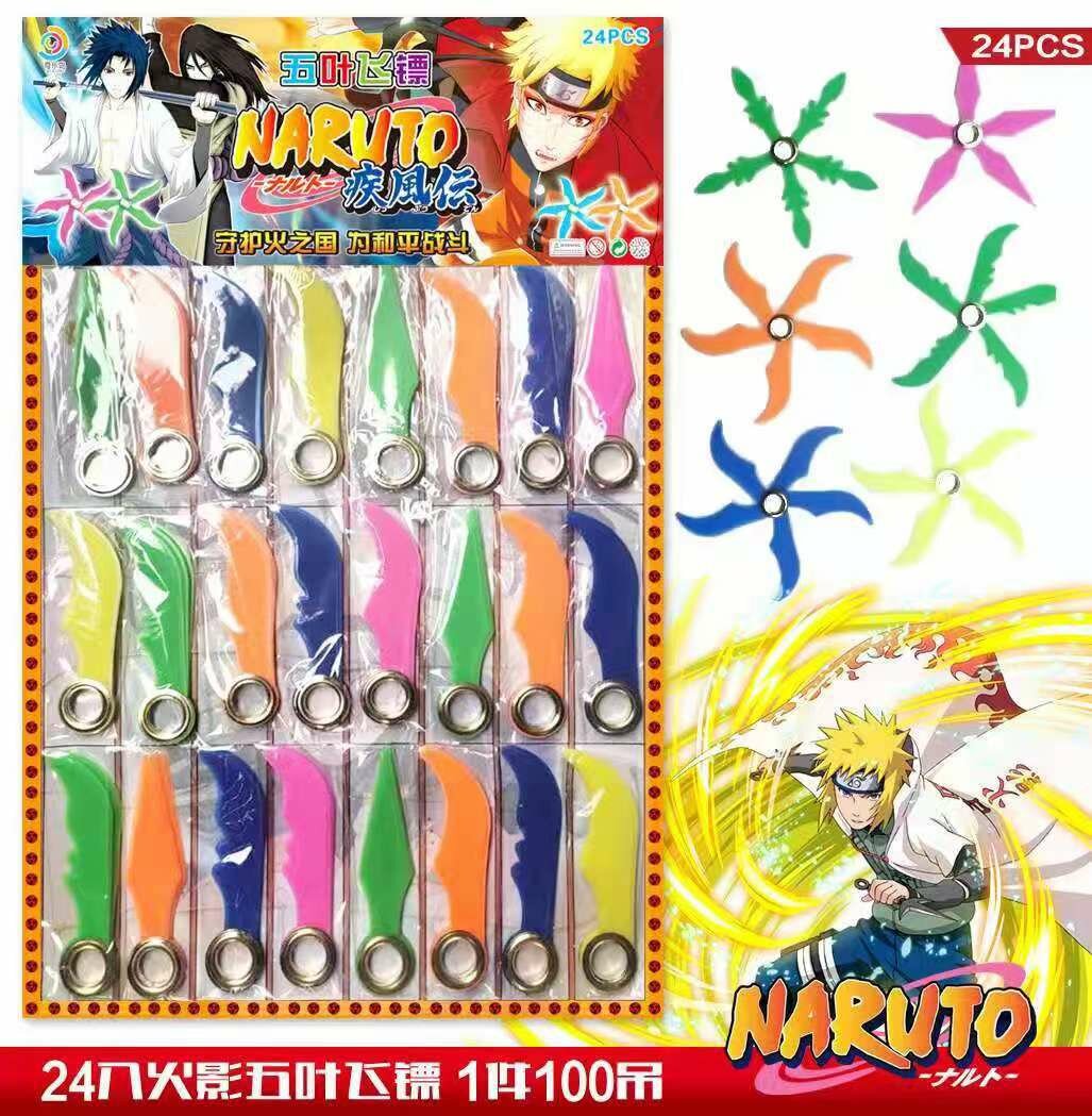 Пластиковый бумеранг с 5 лопастями в стиле Наруто Коноха, интерактивная игрушка для отдыха и активного времяпрепровождения на природе.