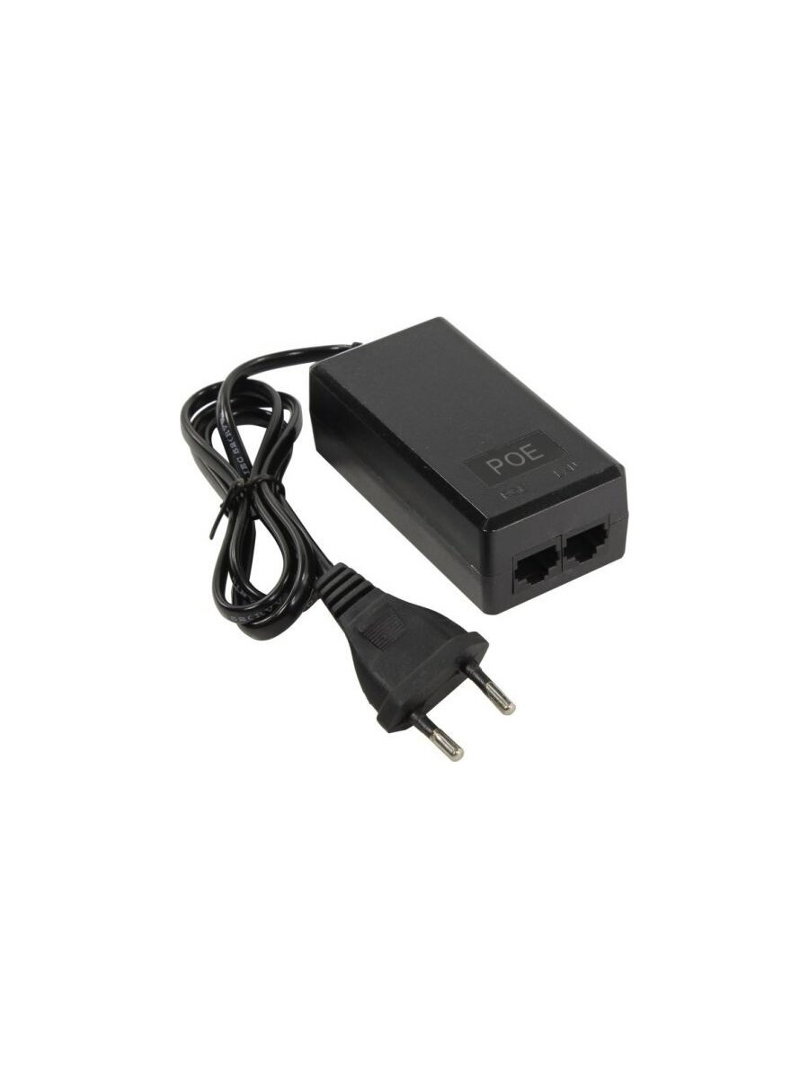 ORIENT SAP-C48POE 1A, PoE инжектор питания 48 Вт, AC 100-240V/ DC 48V, 1.0A, вход: RJ45 LAN 10/100, выход: RJ45 PoE тип B (4/5+,7/8-), совместим с оборудованием PoE IEEE 802.3af, (30672)