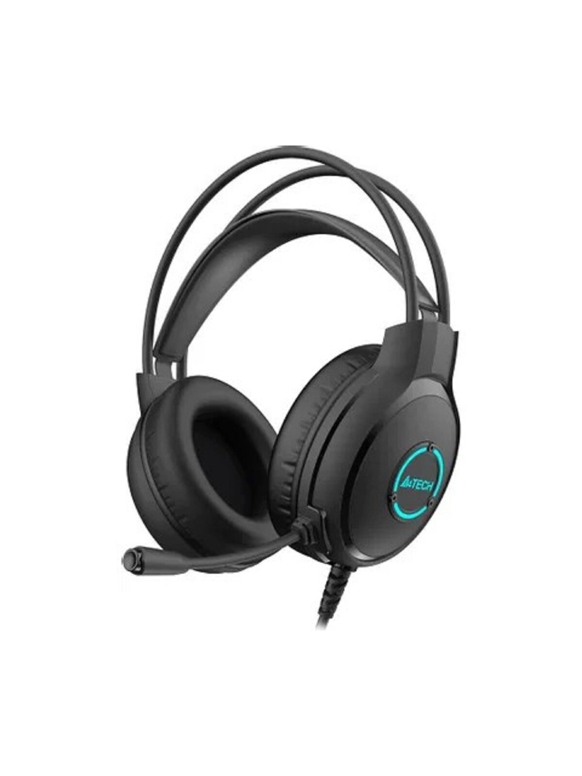 Наушники с микрофоном A4Tech Fstyler FH300U черный 2м мониторные USB оголовье (FH300U BLACK)