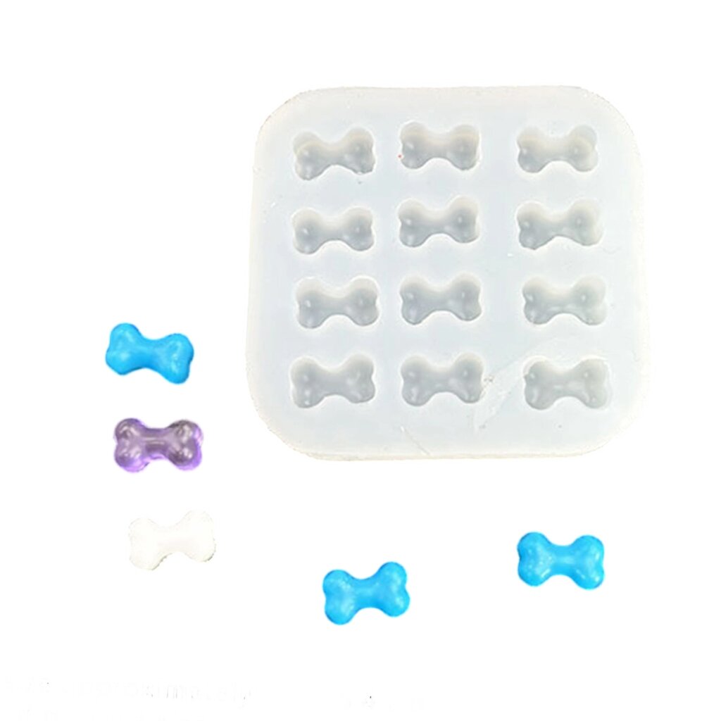 Силиконовая форма с косточками на тему домашних животных для лакомств зефира и шоколада