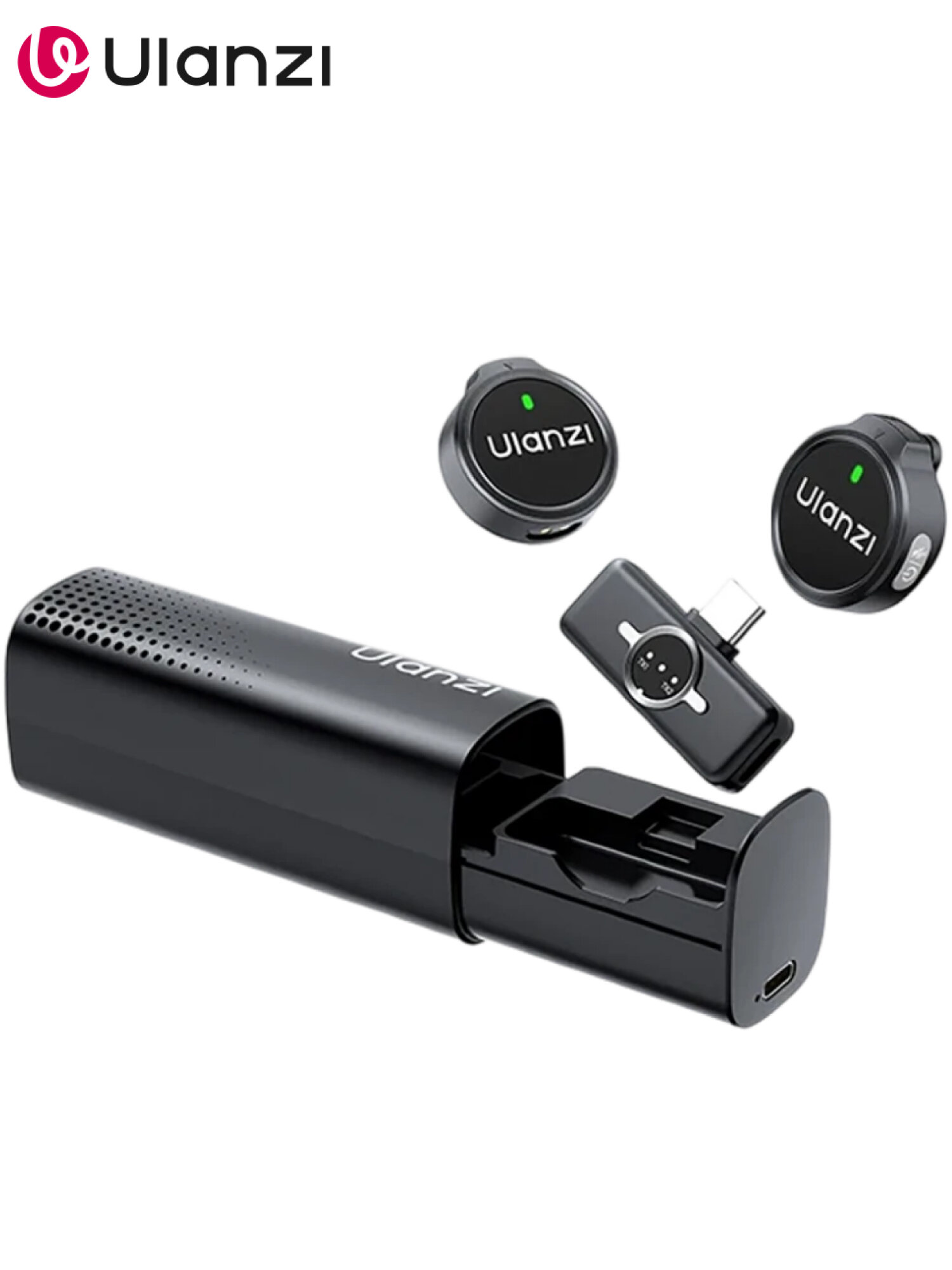 Радиосистема Ulanzi A21 Type-C Чёрная, эффективное шумоподавление