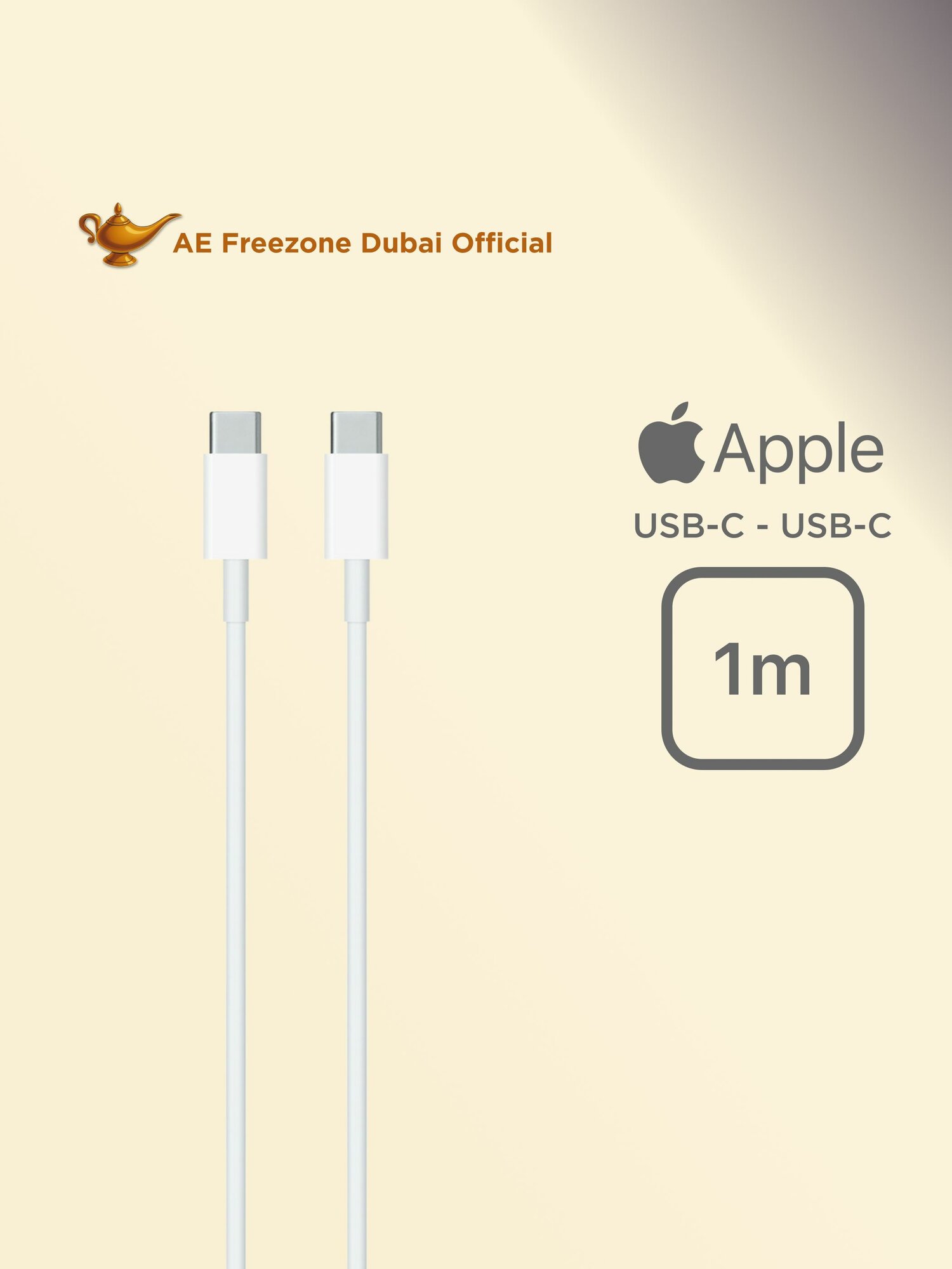 Кабель Apple USB-С - USB-С, 1m, (арт. MW493), цвет White (Белый)