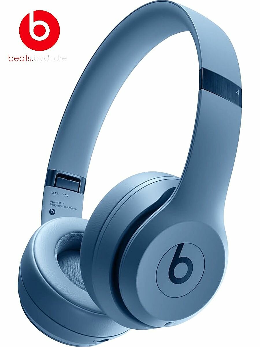 Beats Solo 4 наушники беспроводные, USB-C, Совместим с системами IOS и Android, До 50 часов службы батареи.