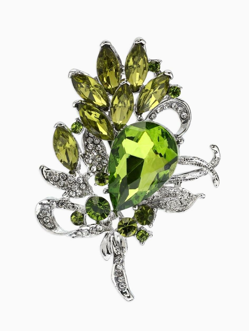 Брошь, стразы