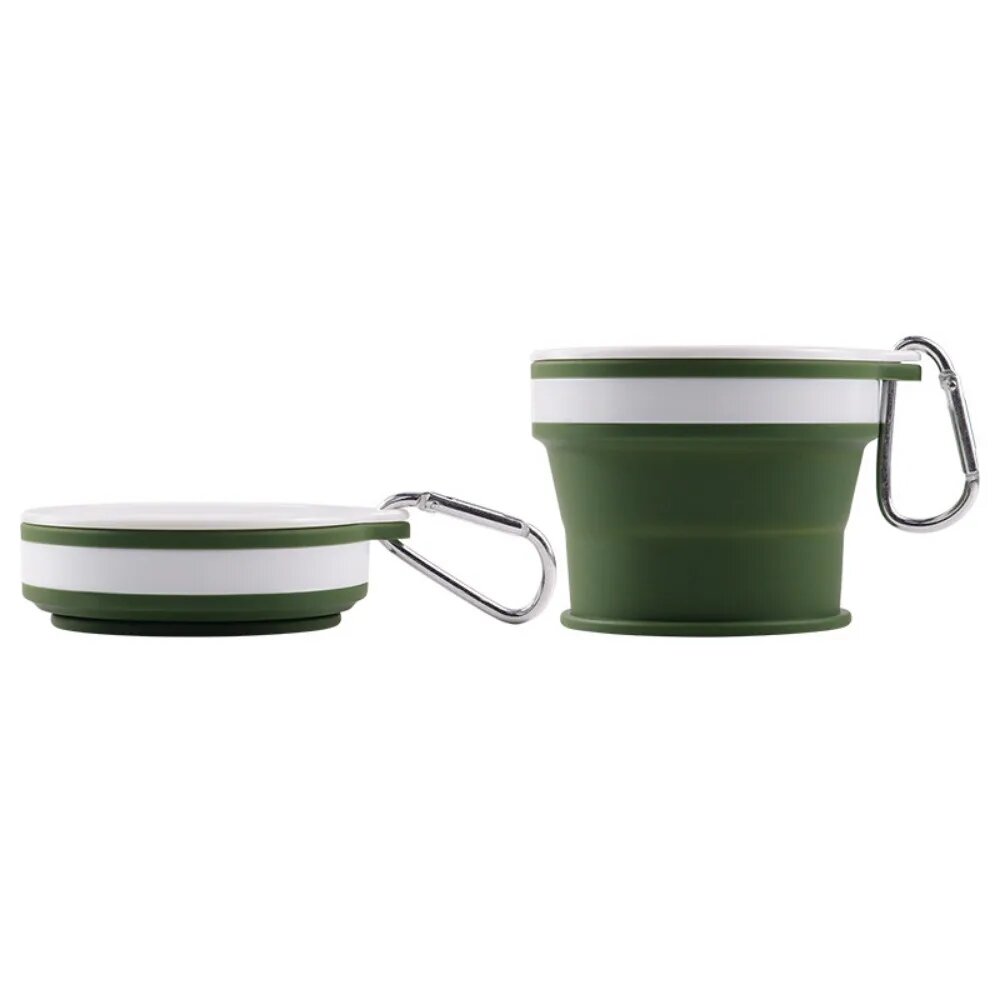 Складная силиконовая кружка Grey, Green, Pink 170 мл
