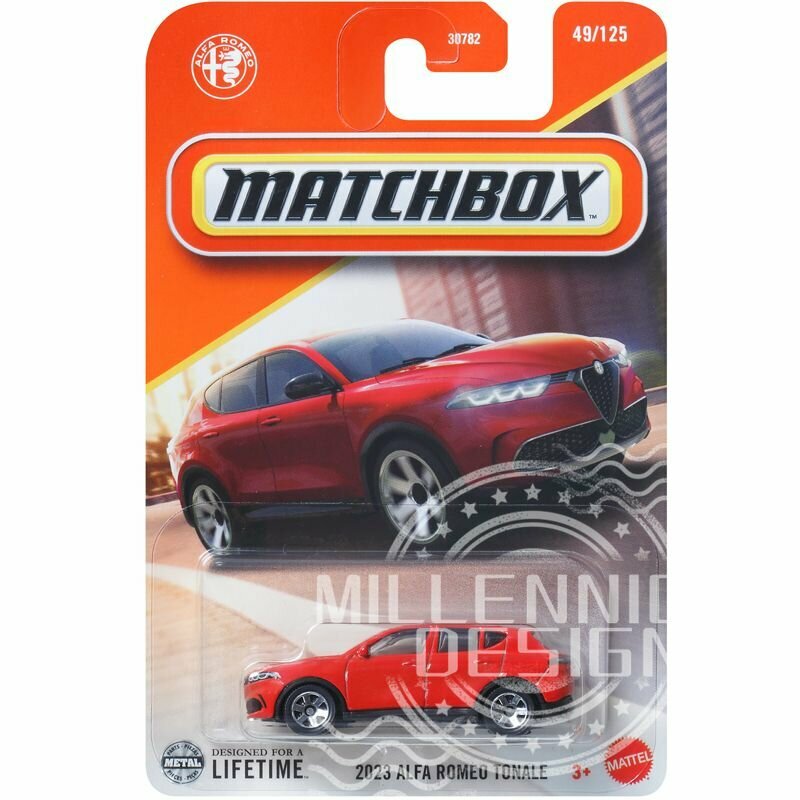 Mattel Matchbox Модель автомобиля из сплава 1:64, Новая модель 2025 года, Серия 25K(K49-Альфа Ромео)