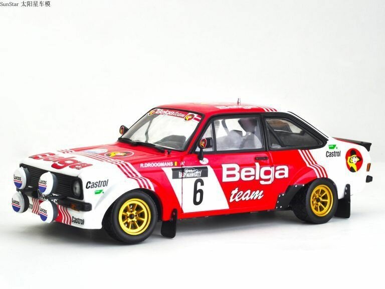 SunStar Модель автомобиля из литого сплава в масштабе 1:18 Ford Escort McRae WRC