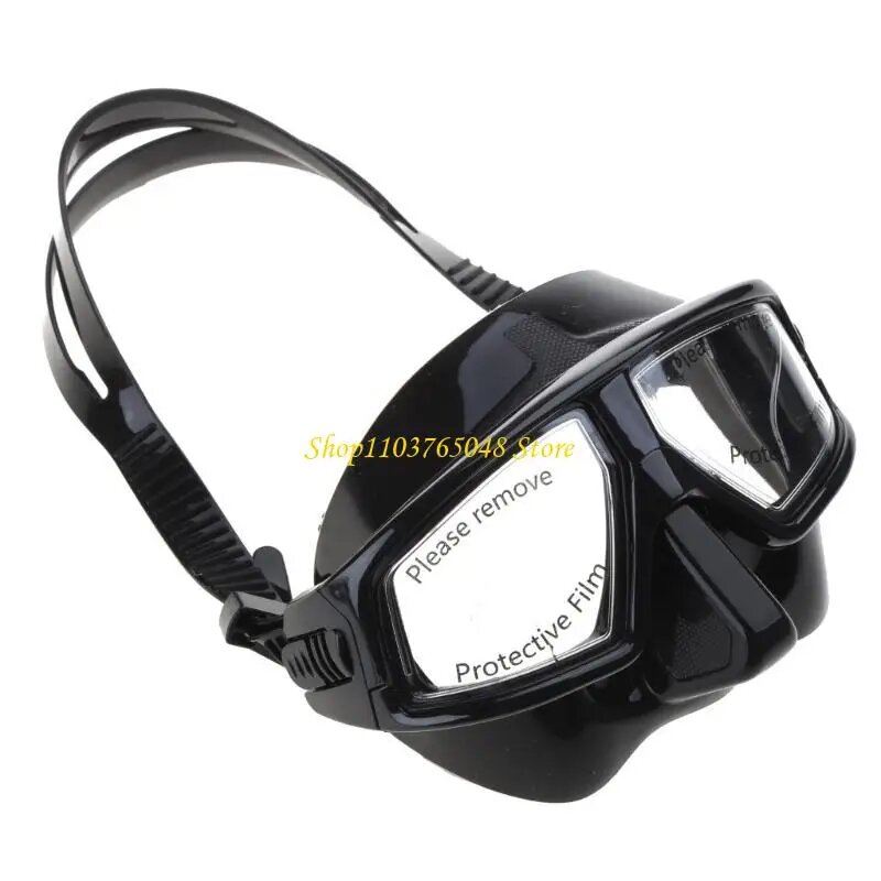 ROSWHEEL Free Diving Fog-Proof Wide-Field Low-Volume Dive Goggles Черный, Black