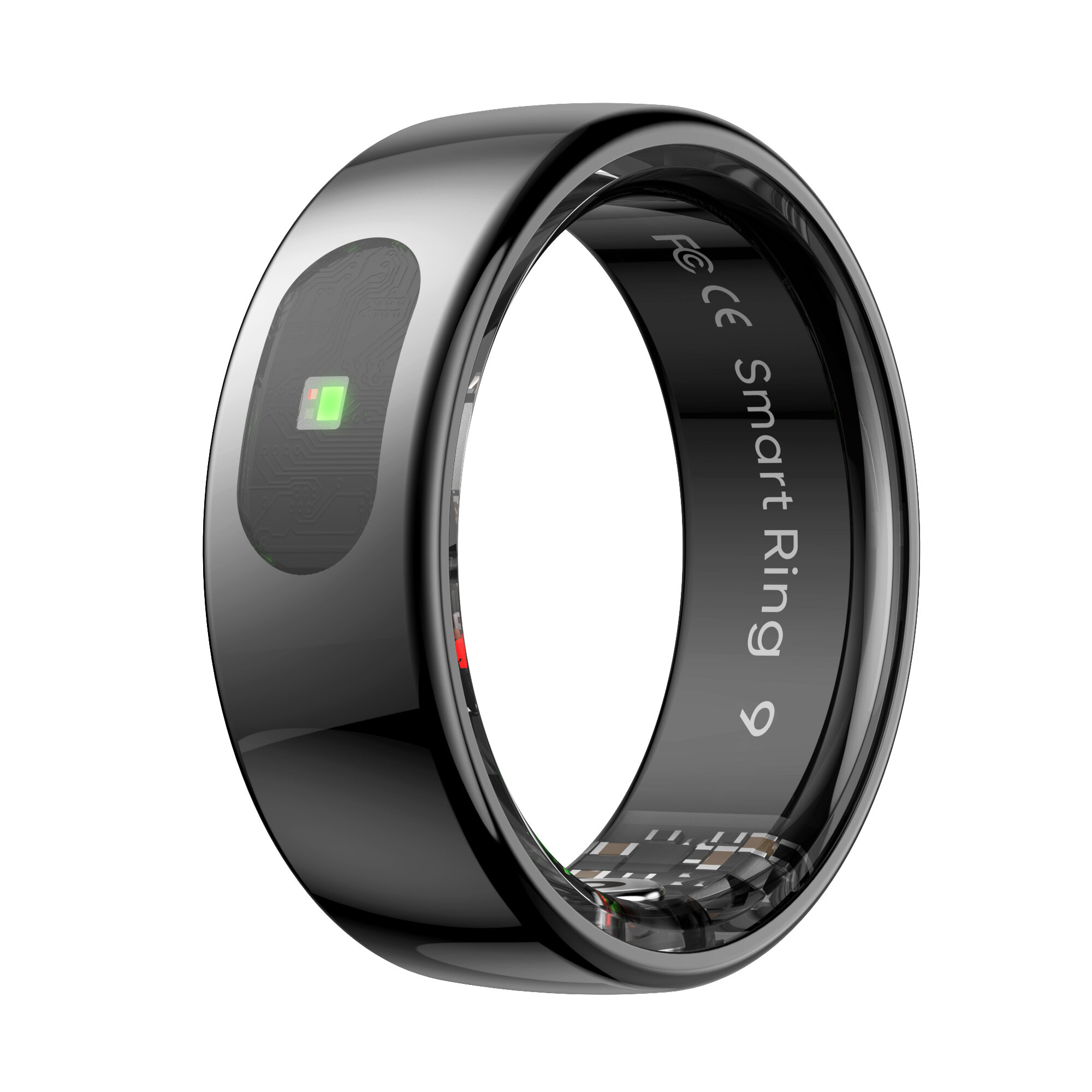 R08 Умные кольца Bluetooth, магнитная всасывающая зарядка, отслеживание сна, NO.13 22.4mm, серый