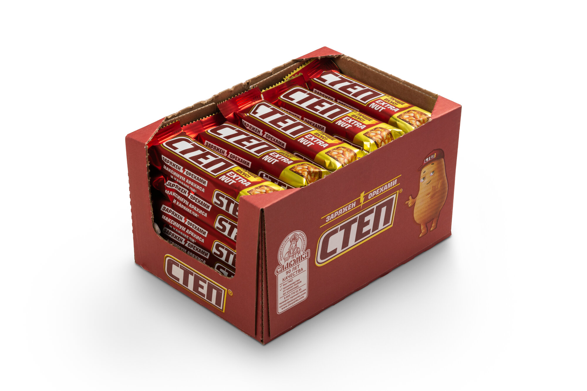 Батончик "Степ" экстра НАТ конфеты глазированные 25 шт. по 47гр.