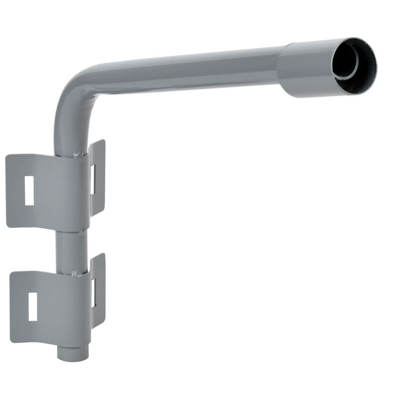 Кронштейн КР-2 D=48мм L=500мм под монтажную ленту 2 хомута серый, IEK LT-DKU0D-CR-48-50-22-K03 (1 шт.)