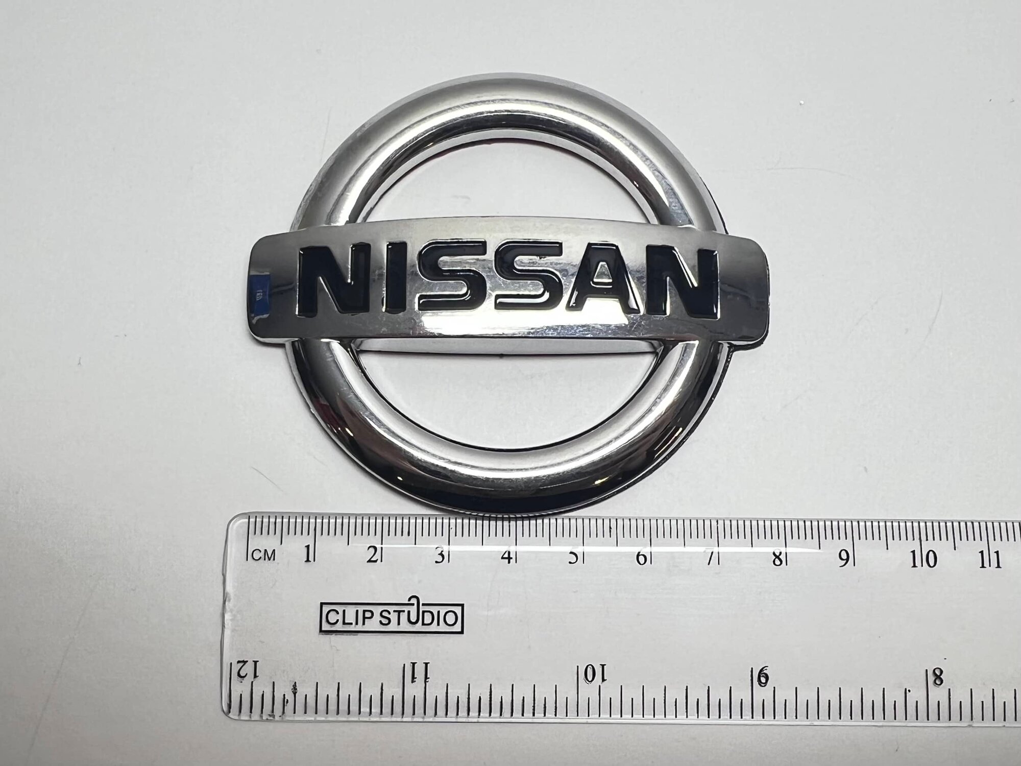 Логотип (шильдик, надпись, эмблема) "Nissan" 8 см, арт: 8871-К